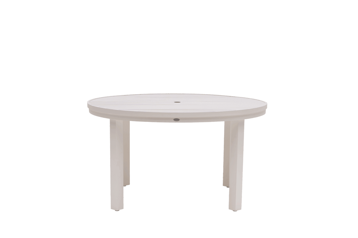 Sunbury 54″ Round Dining Table w/UH White – Adria Contract Seating